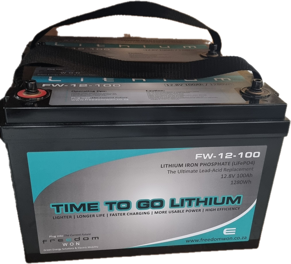 Battery Lithium 100ah 12V Freedom Won – Namib Camper's
